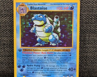 1st Edition Blastoise | Etsy