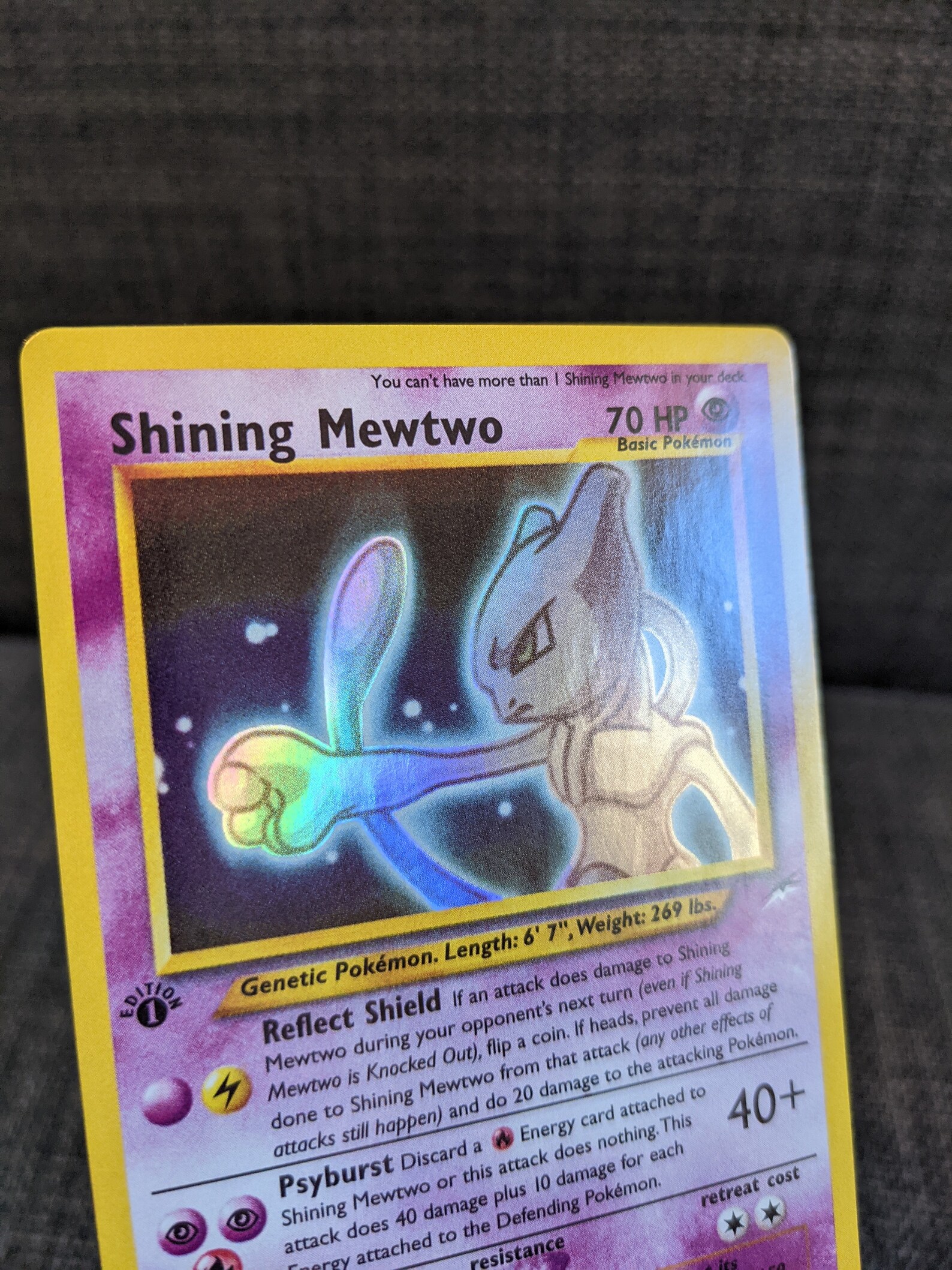 HOLO 109/105 Shining Mewtwo 1st Edition Neo Destiny | Etsy
