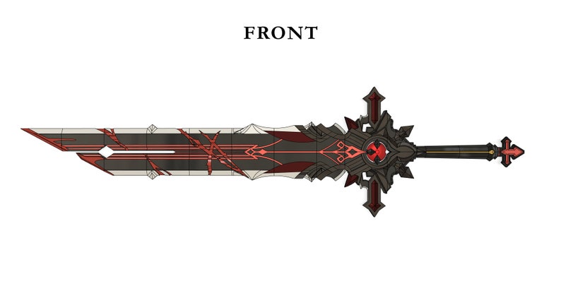 Genshin Impact Wolf's Gravestone 3d Digital File | Etsy