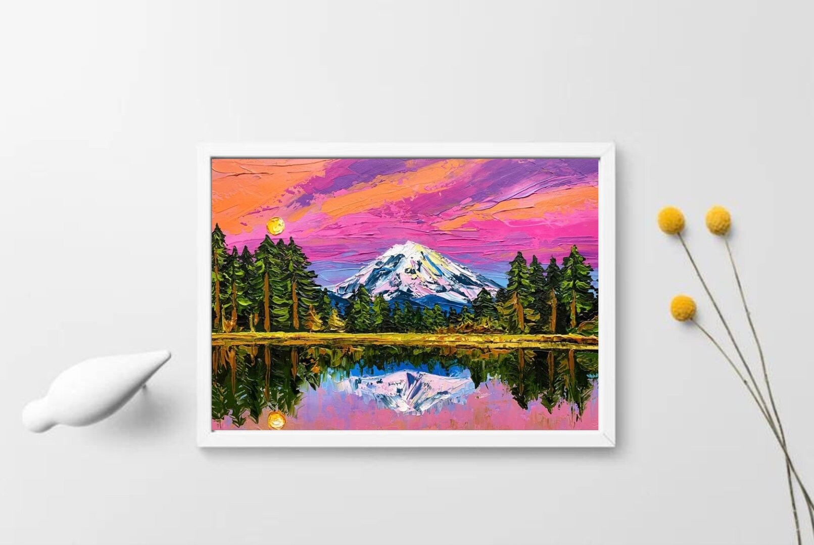 Unique Denali National Park Oil Painting Original Mount Mckinley ...