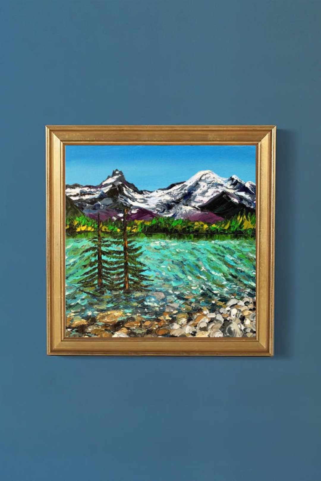 Mount Rainier Painting Original Mount Rainier National Park Oil ...
