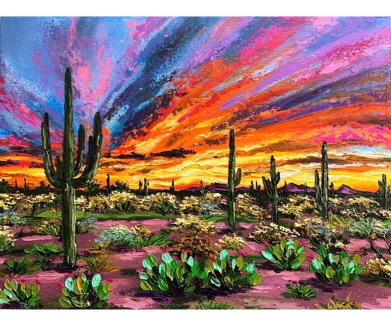 Sonoran Desert Landscape Paintings
