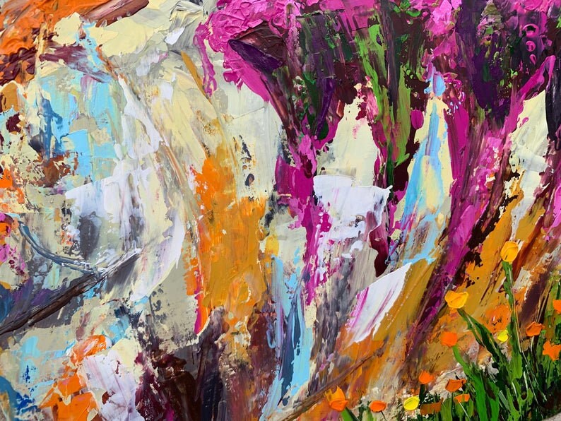 Colorful Carmel Painting Original Motley Big Sur Oil Painting Motley ...