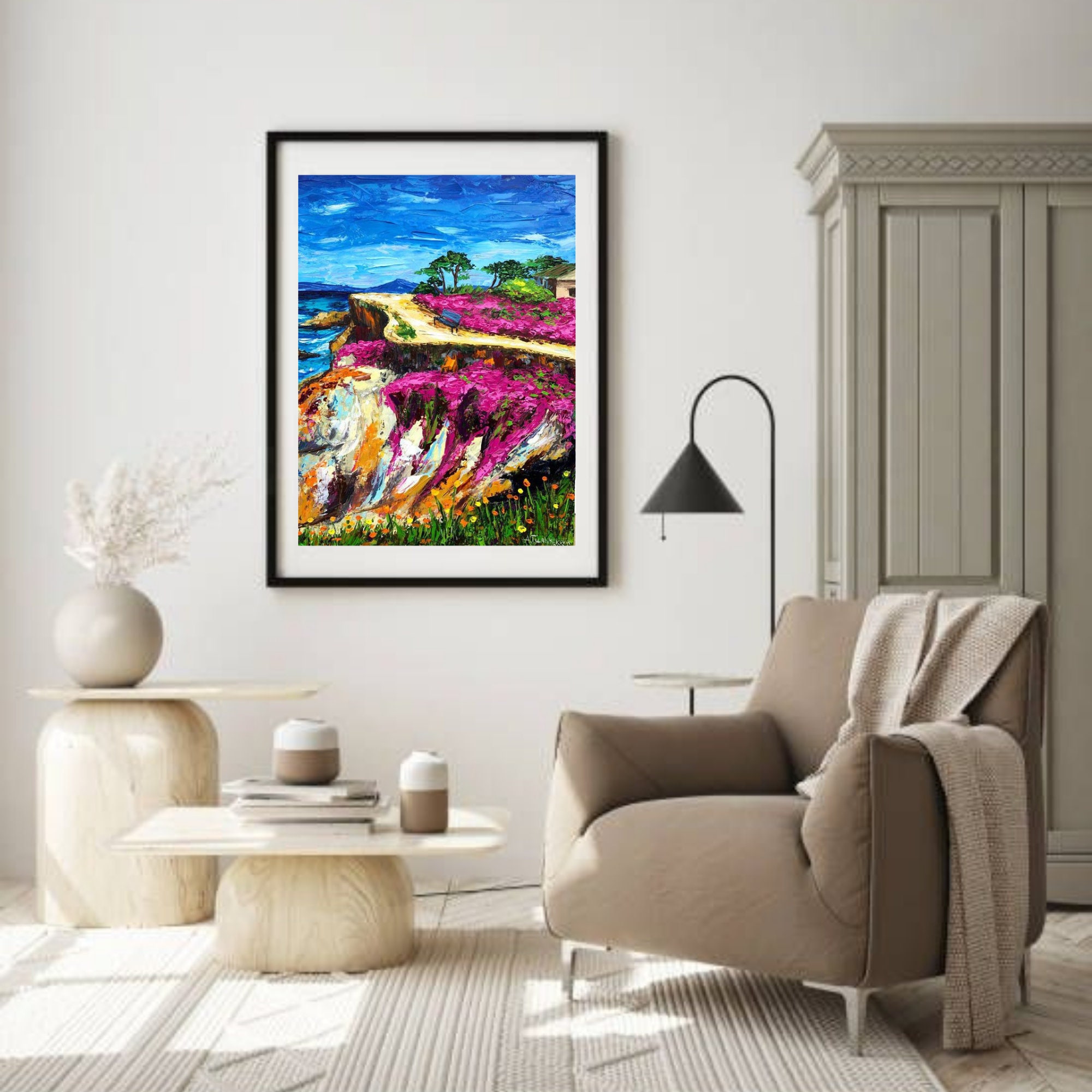 Colorful Carmel Painting Original Motley Big Sur Oil Painting Motley ...
