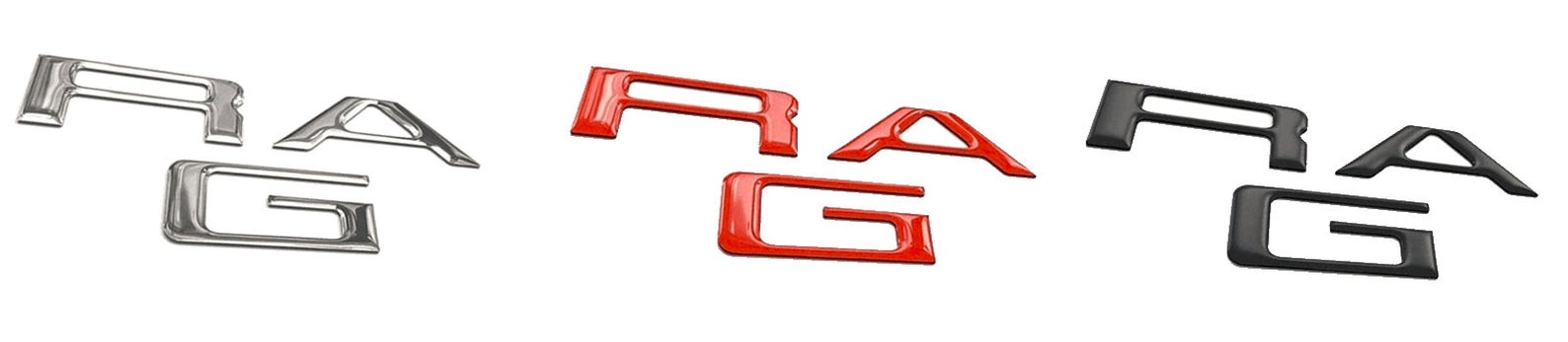 Ford Ranger Tailgate Emblem 3D Sticker Decal Logo Chrome, Satin Black ...