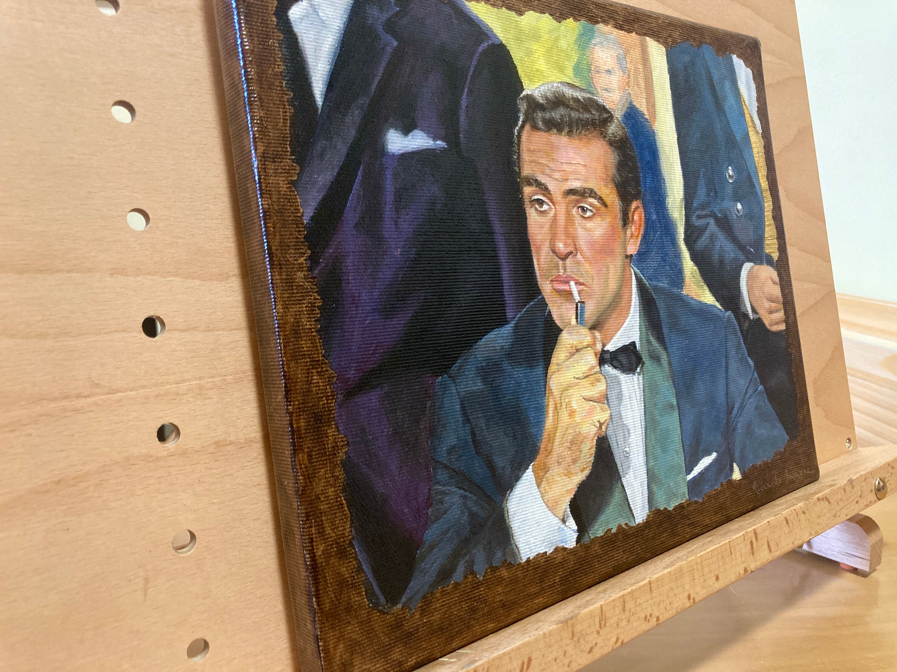 007 Painting, James Bond Painting, 007 Oil Painting, Dr. No Painting ...