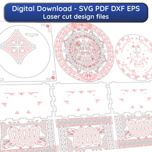 Aztec Box Laser Cut Digital Design Files Instant Download - Etsy