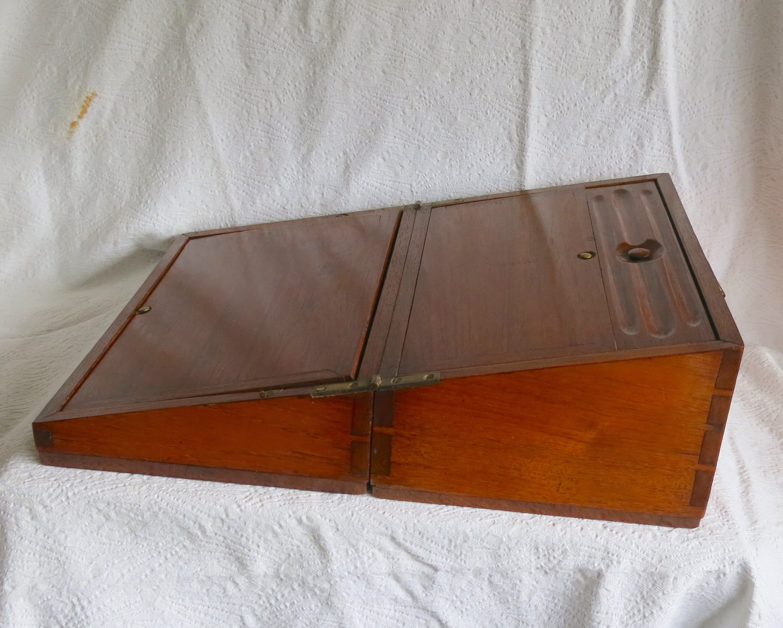 Arts and Crafts Carved Wood Writing Slope Antique Box C.1890 - Etsy