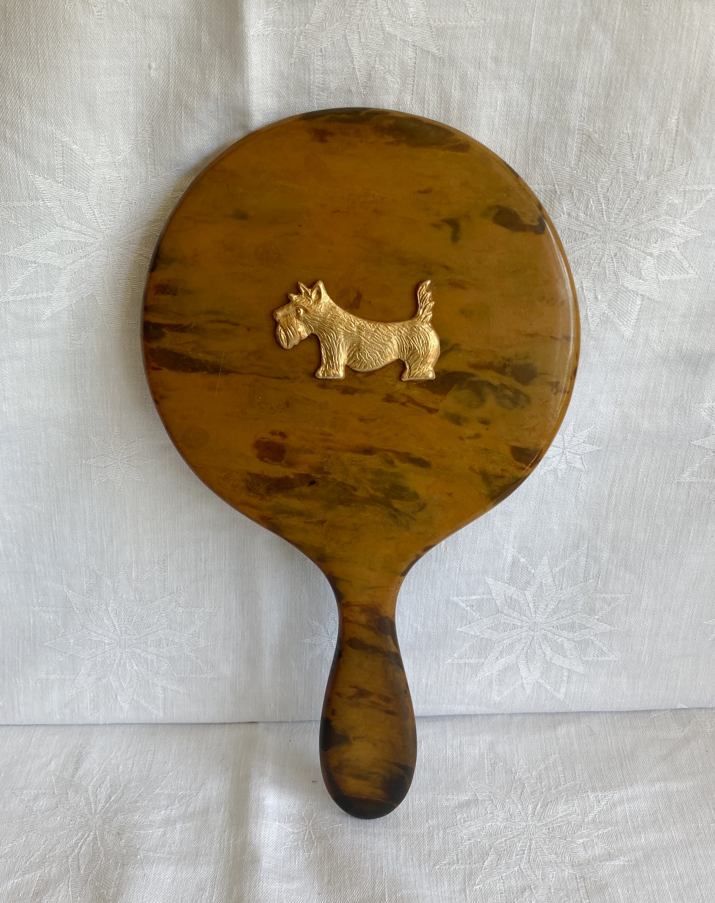 Vintage Bakelite Hand Mirror