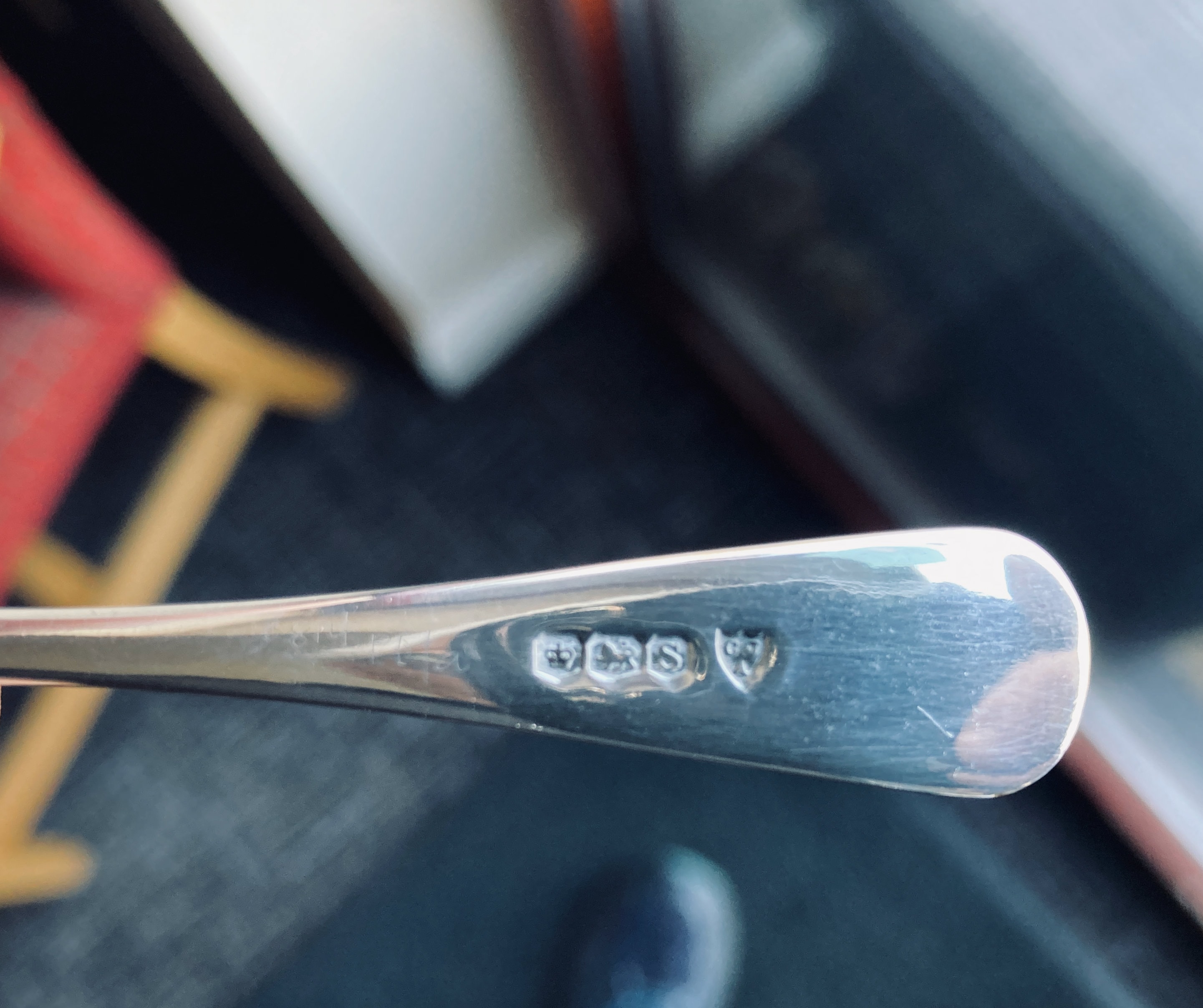 Vintage Sterling Silver Hallmark and Enamelled Christening Spoon - Etsy
