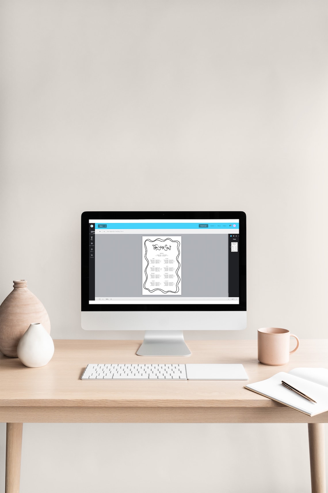 Bon Appetite Seating Chart Fully Editable and Printable DIY - Etsy