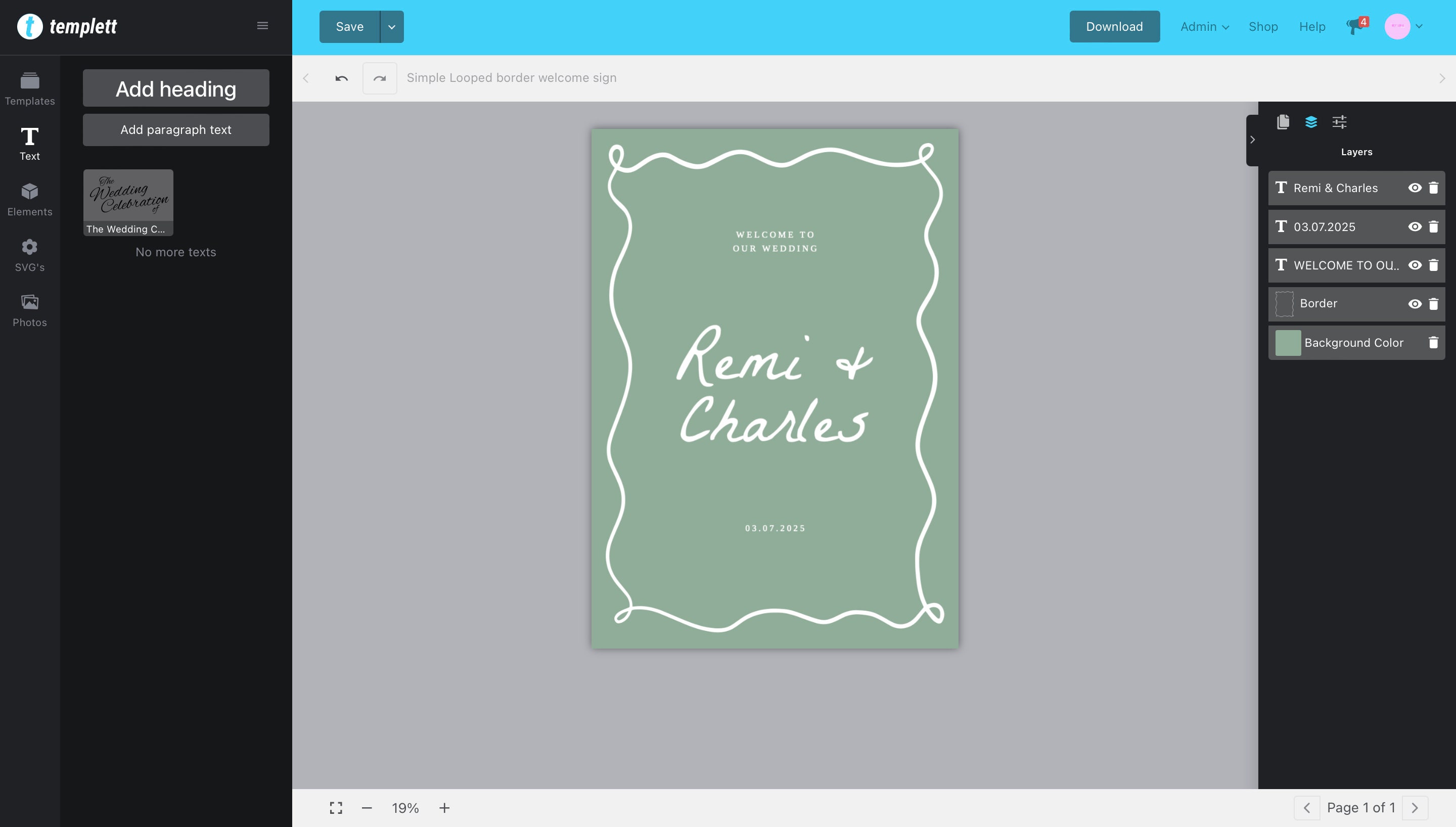 Editable Swirl Border Welcome Sign, Fully Customisable, Printable ...