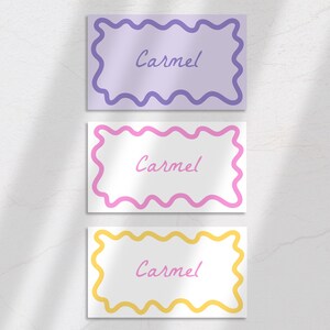 Italiano Editable, Customisable, Printable Name Cards V2 Watercolour ...