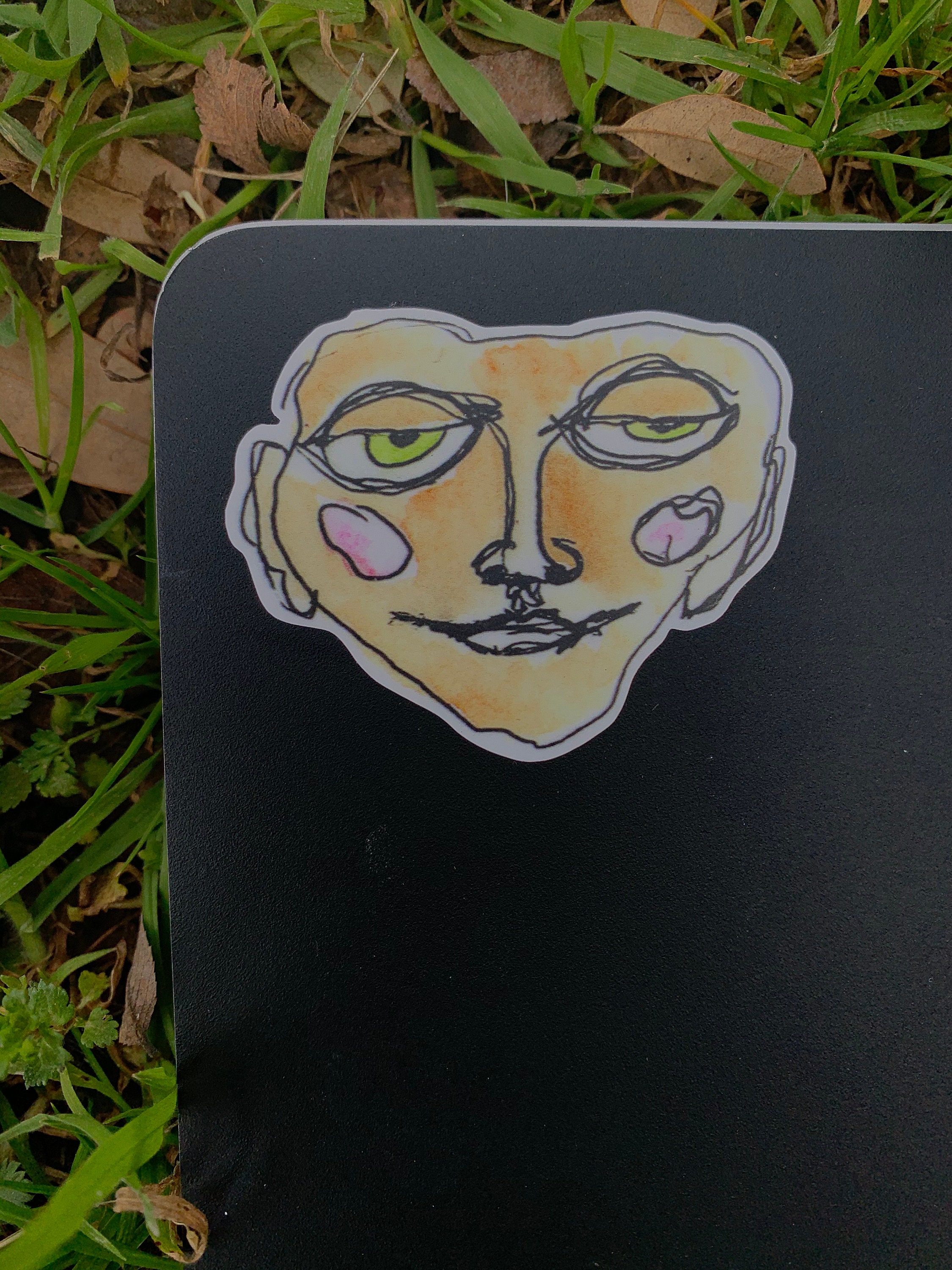 Abstract Art Face Stickers - Etsy