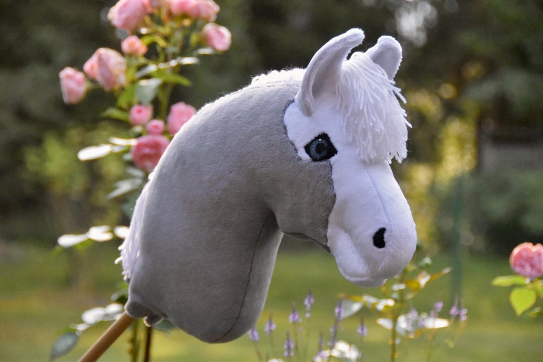 Beautiful Grey Hobby Horse With White Head. Lovely Cute and Cheap ...