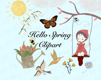Spring Clip Art Digital Download - Etsy