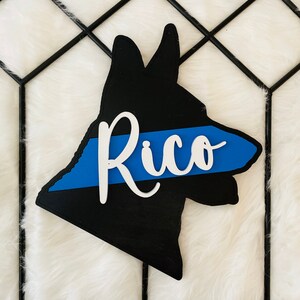 Police K9 Wooden Sign, Thin Blue Line K9 Sign, Law Enforcement Decor ...