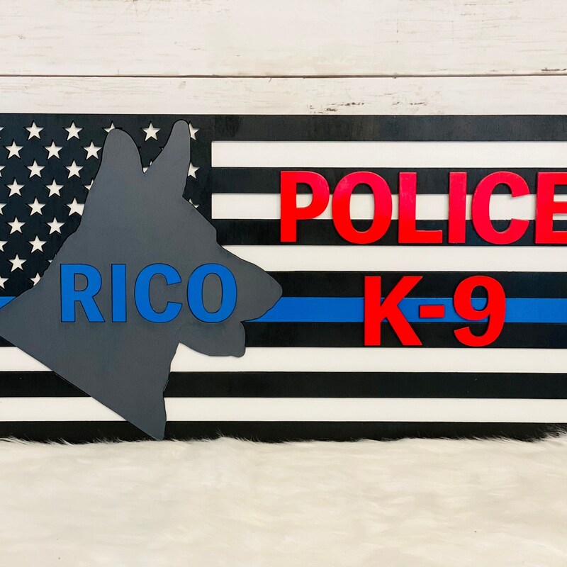 Thin Blue Line K9 - Etsy