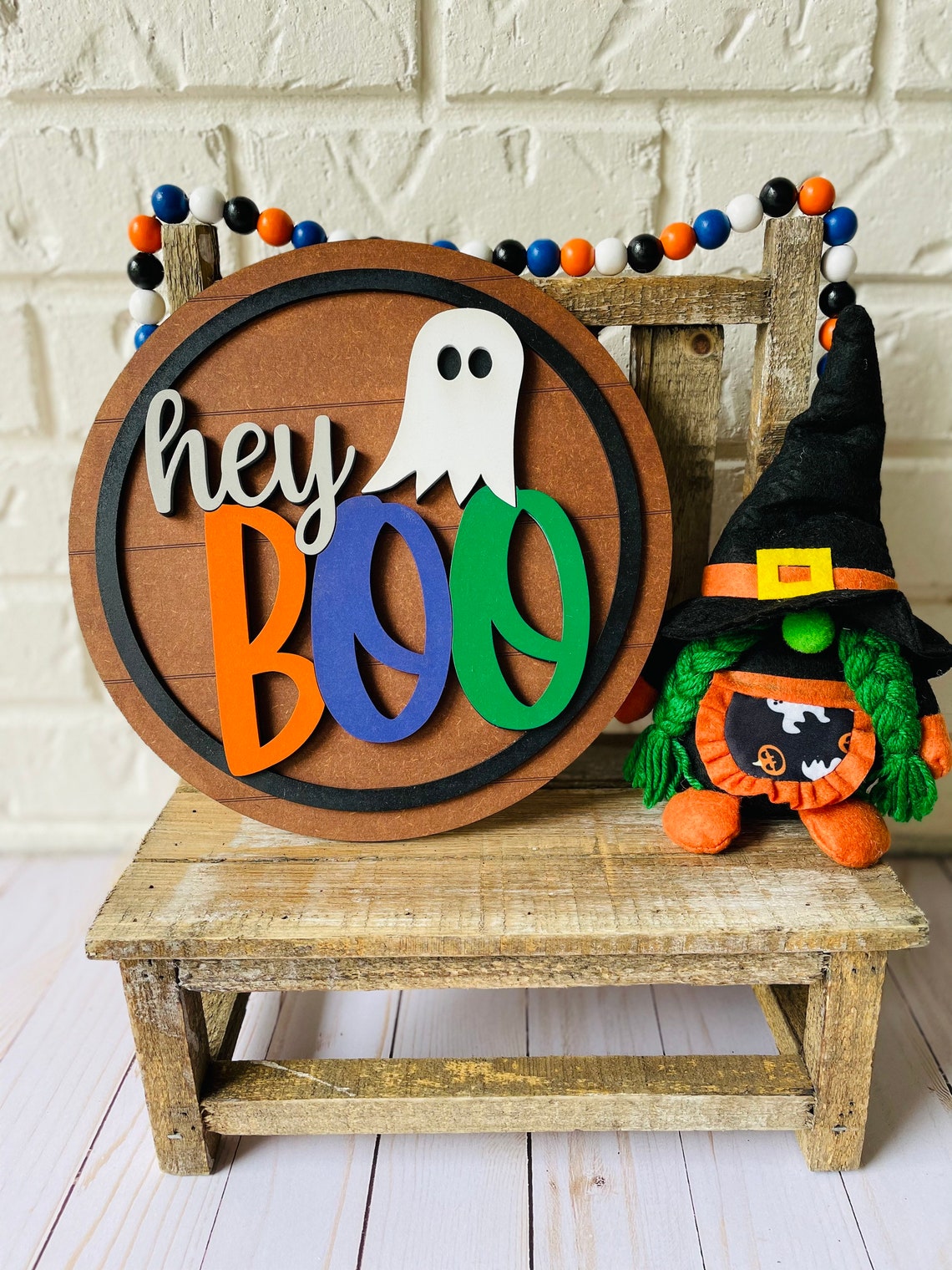 Hey Boo Halloween Sign Halloween Decor Fall Sign Fall - Etsy