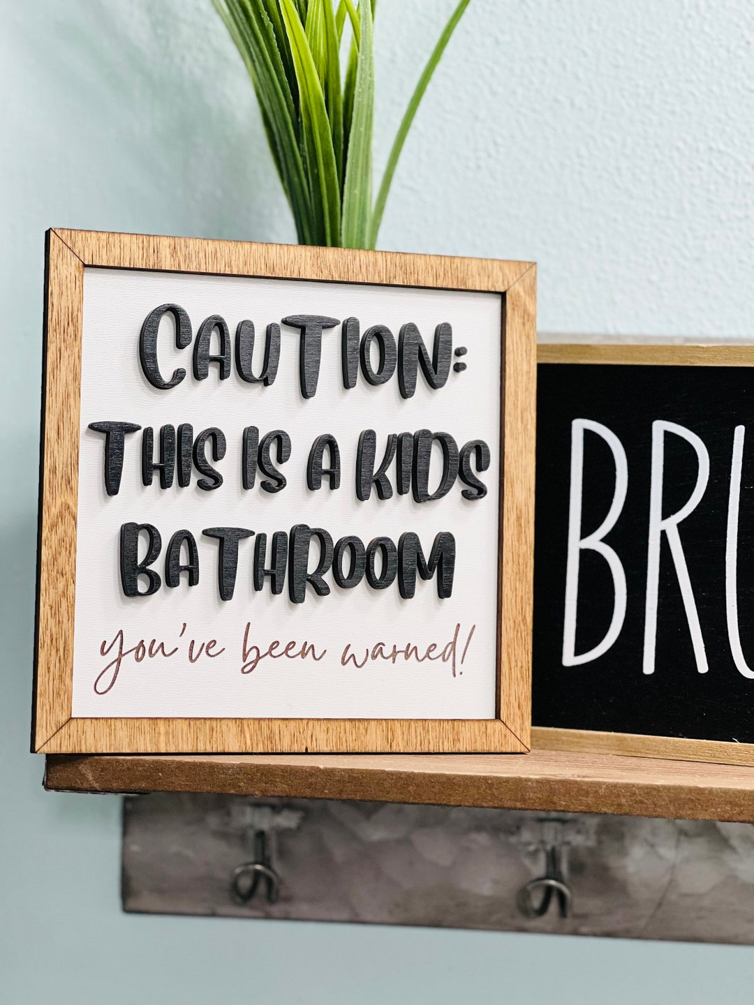 Kids Bathroom Sign, Bathroom Wall Art, Bathroom Tier Tray, Bathroom ...