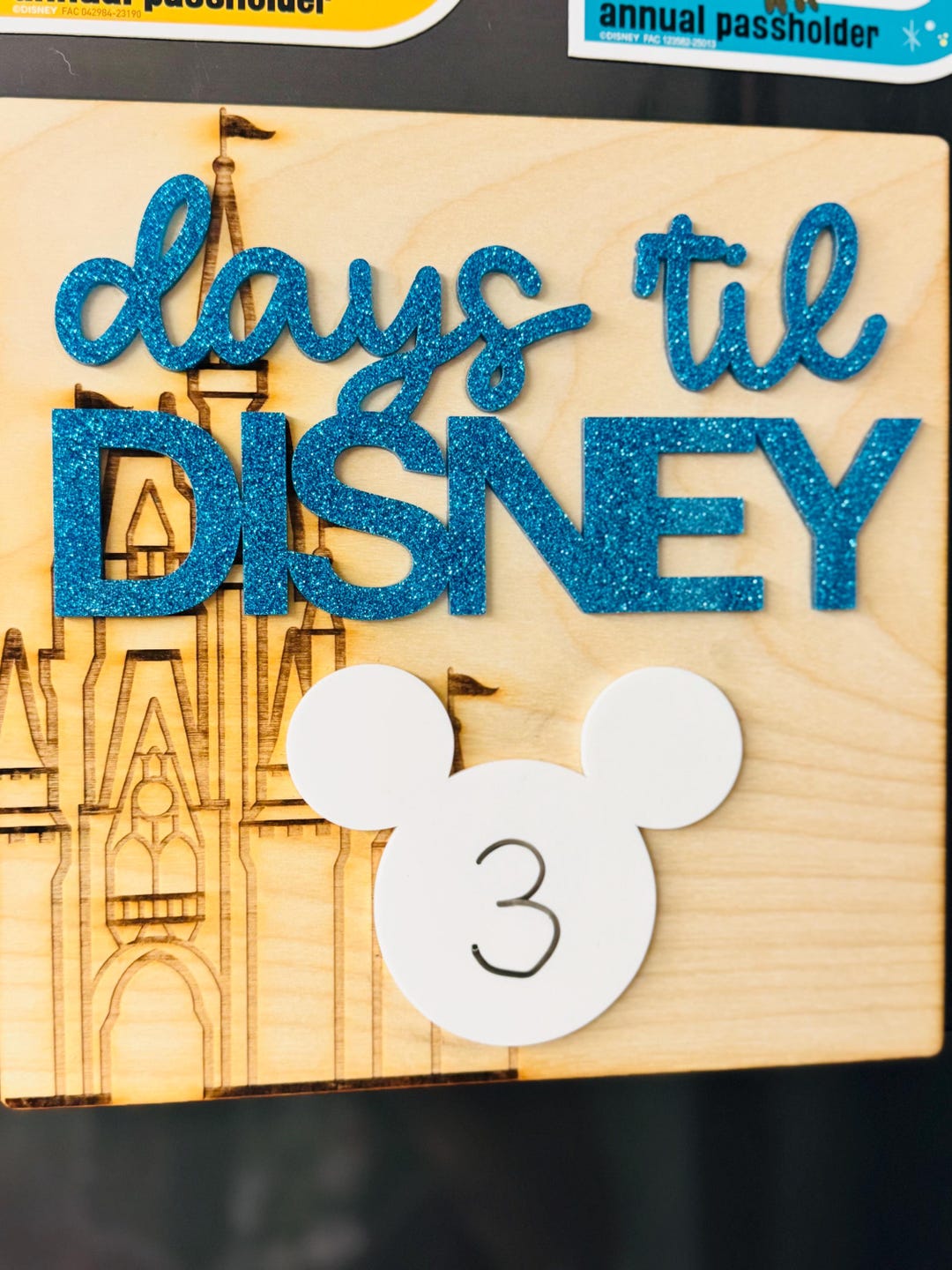 Days to Disney Countdown Dry Erase Board, Mickey Dry Erase, Disney ...