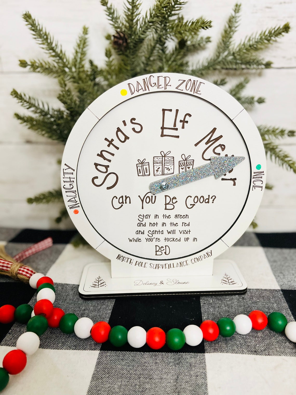 Elf Meter Christmas Shelf Sitter Personalized Elf Decor - Etsy