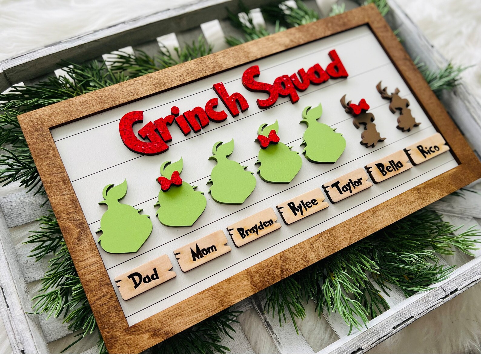 Grinch Squad Family Sign Grinchmas Decor Grinch Themed - Etsy