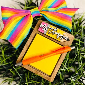 Teacher Sticky Note Holder, Personalized Teacher Gift, End of School ...