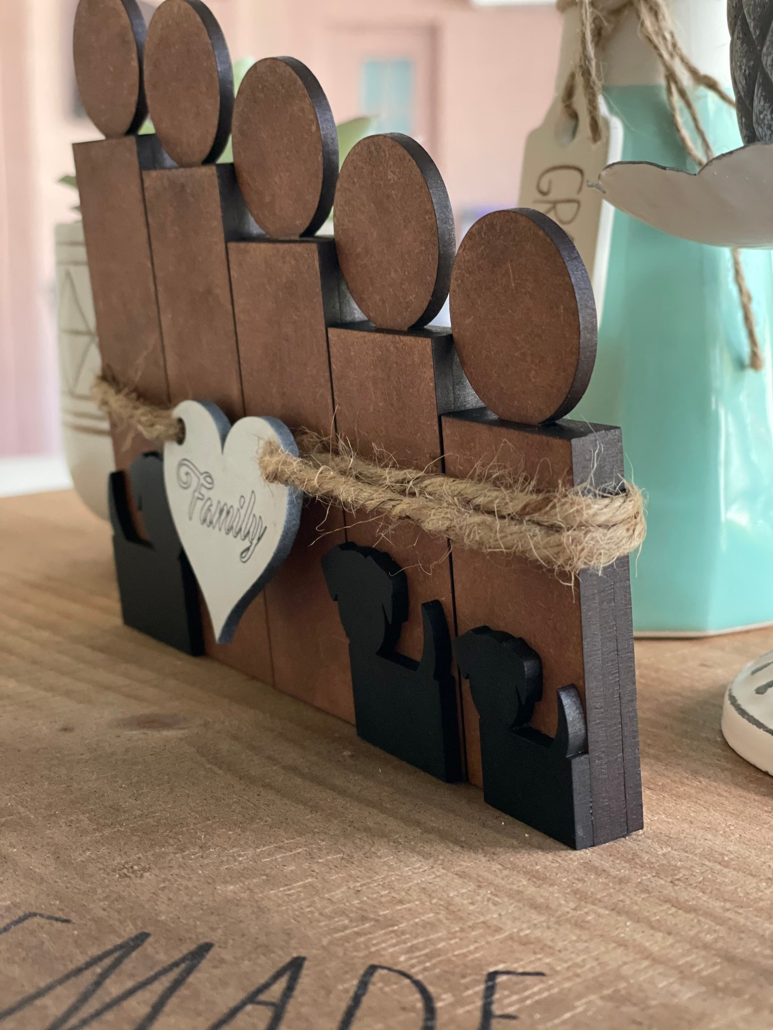 Family Block Figures, Tiered Tray Decor, Shelf Display - Etsy