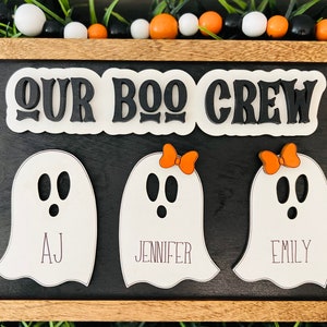 Personalized Ghost Family Sign, Halloween Decor - Etsy