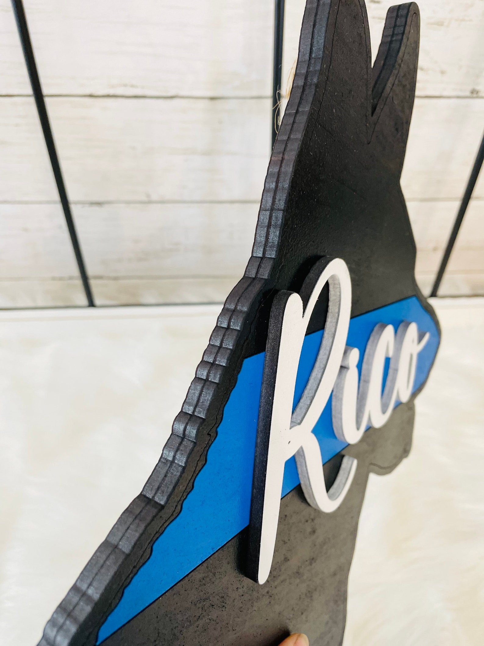 Police K9 Wooden Sign, Thin Blue Line K9 Sign, Law Enforcement Decor ...