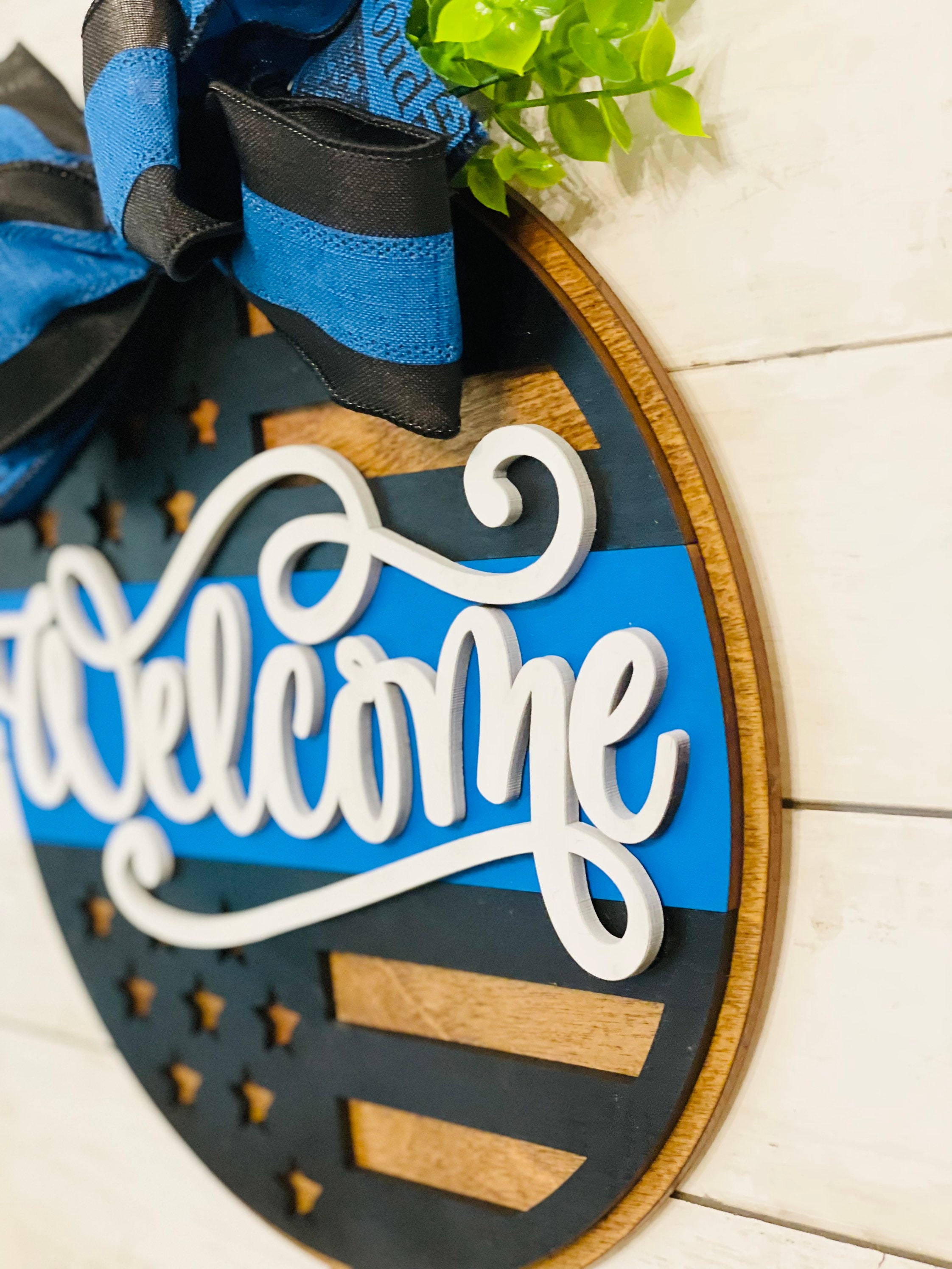 Police Door Hanger Law Enforcement Appreciation Gift Blue - Etsy