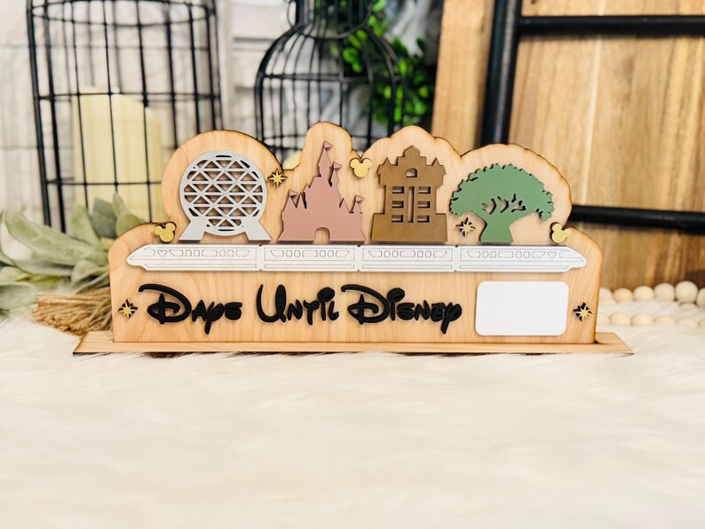 Disney Park Icon Countdown, Dry Erase Board, Family Vacation Countdown ...