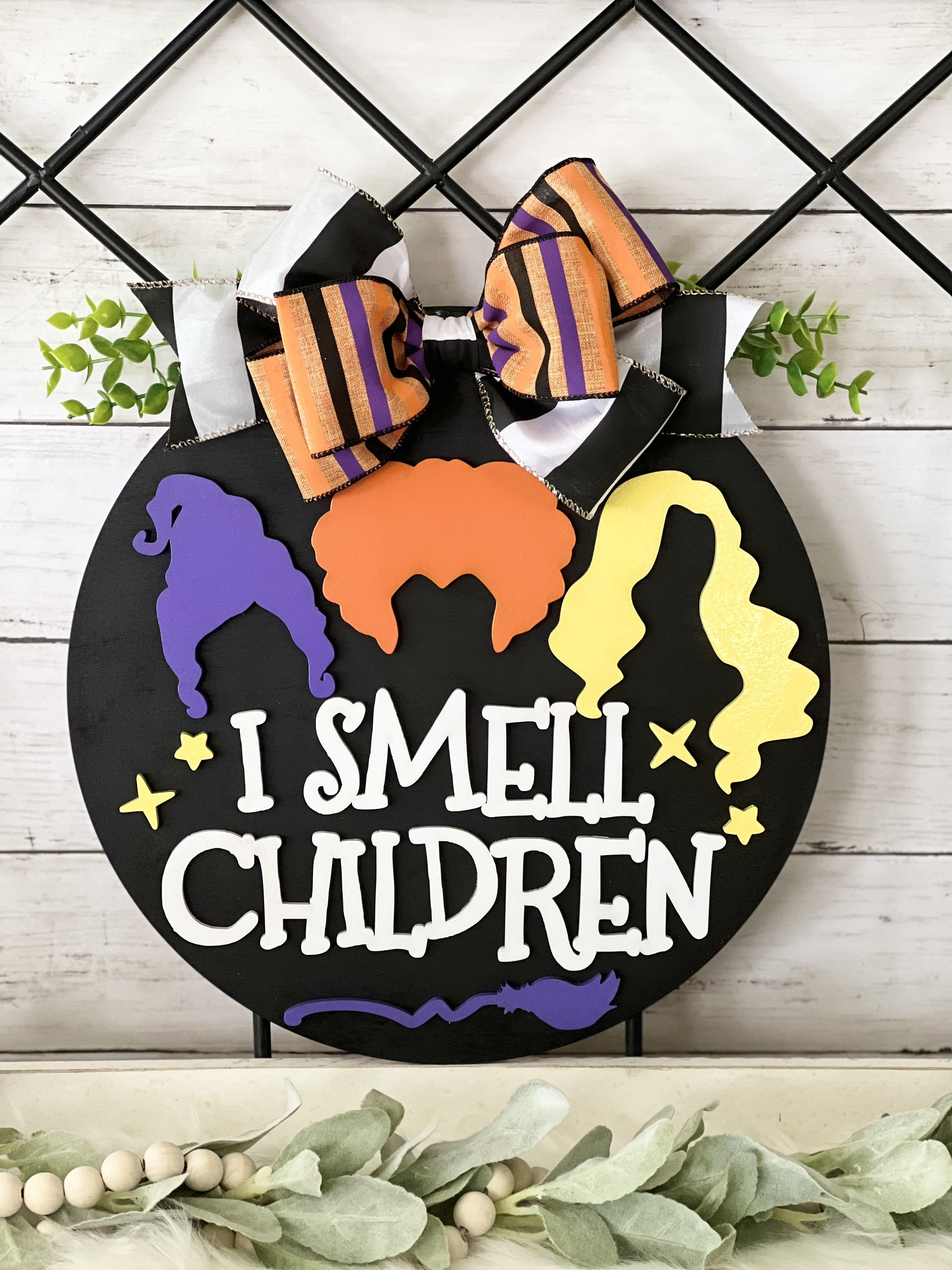 I Smell Children Door Hanger Hocus Pocus Door Hanger - Etsy
