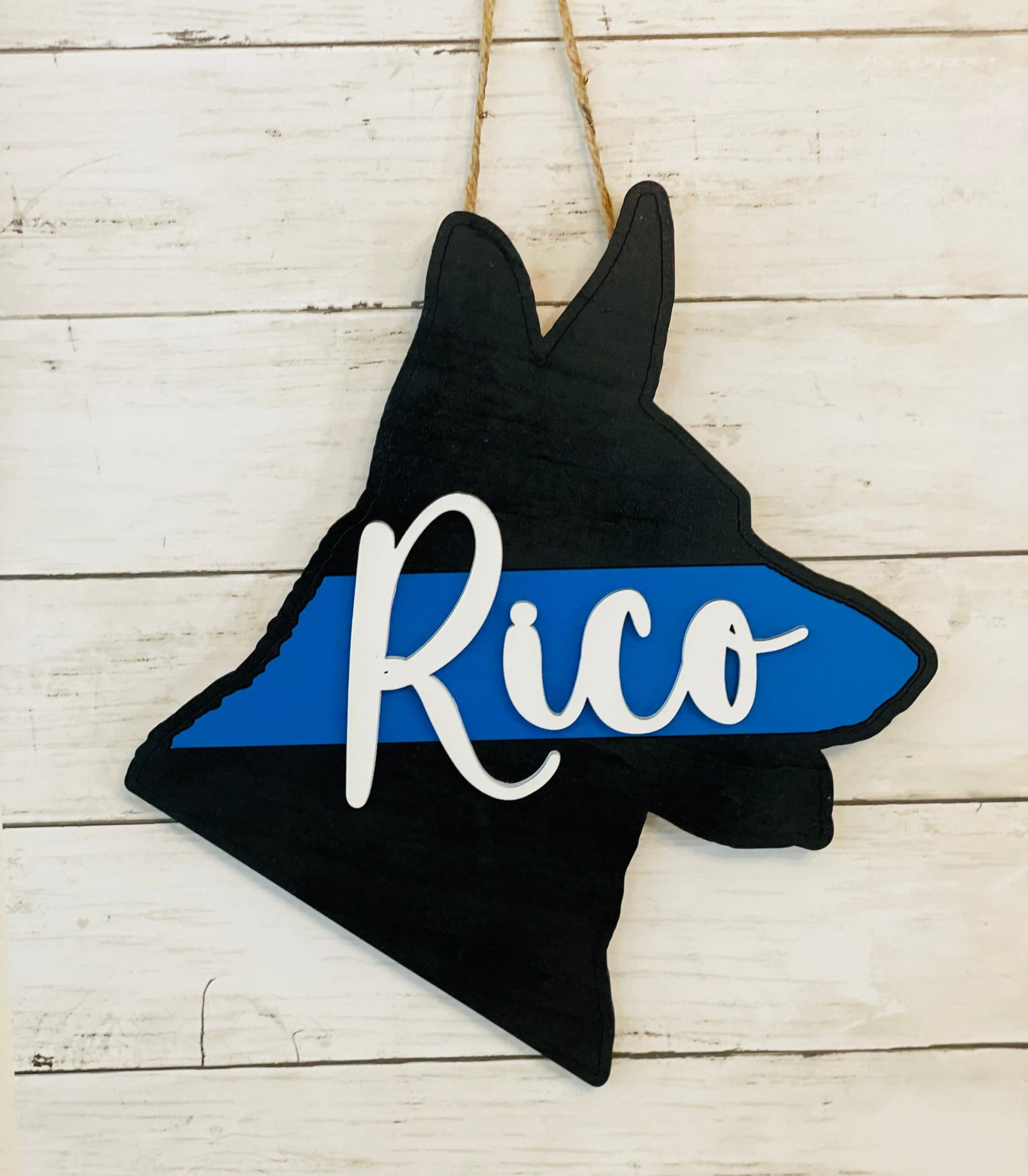 Police K9 Wooden Sign, Thin Blue Line K9 Sign, Law Enforcement Decor ...