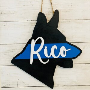Police K9 Wooden Sign, Thin Blue Line K9 Sign, Law Enforcement Decor ...