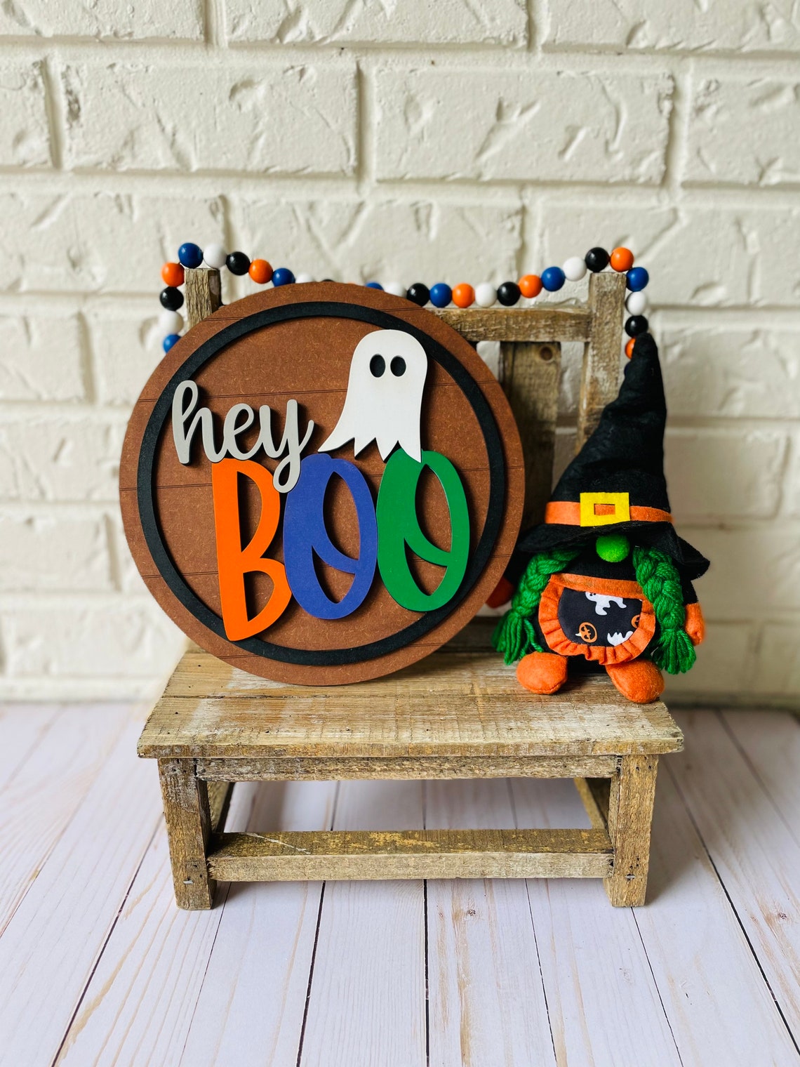 Hey Boo Halloween Sign Halloween Decor Fall Sign Fall - Etsy