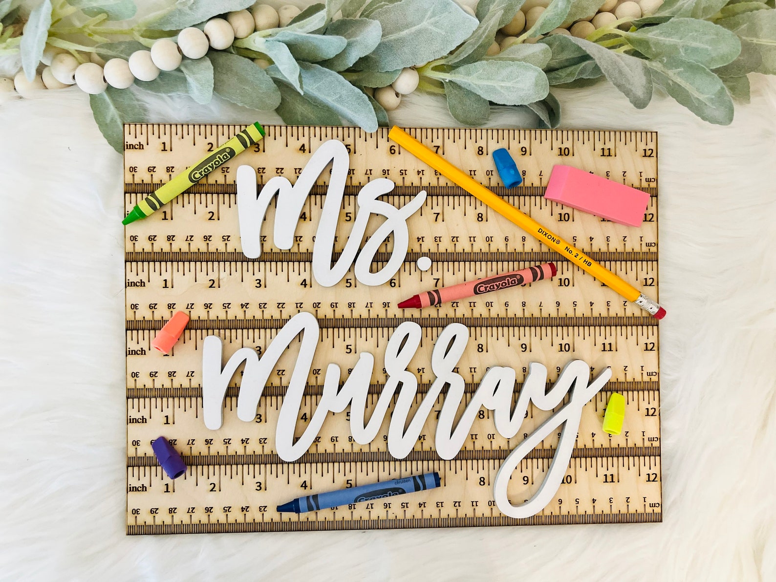 Teachers Name Sign Personalized Teacher Gift Teachers Gift - Etsy