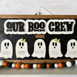 Personalized Ghost Family Sign, Halloween Decor - Etsy