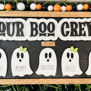 Personalized Ghost Family Sign, Halloween Decor - Etsy