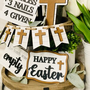 Easter Tier Tray, He is Risen Tier Tray, Blessed Tier Tray, Religious ...