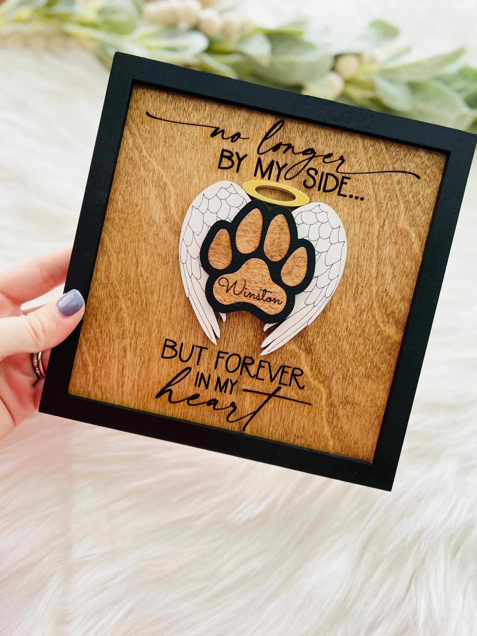 Pet Memorial Gift, Personalized Dog Memorial Sign, Custom Pet Loss ...