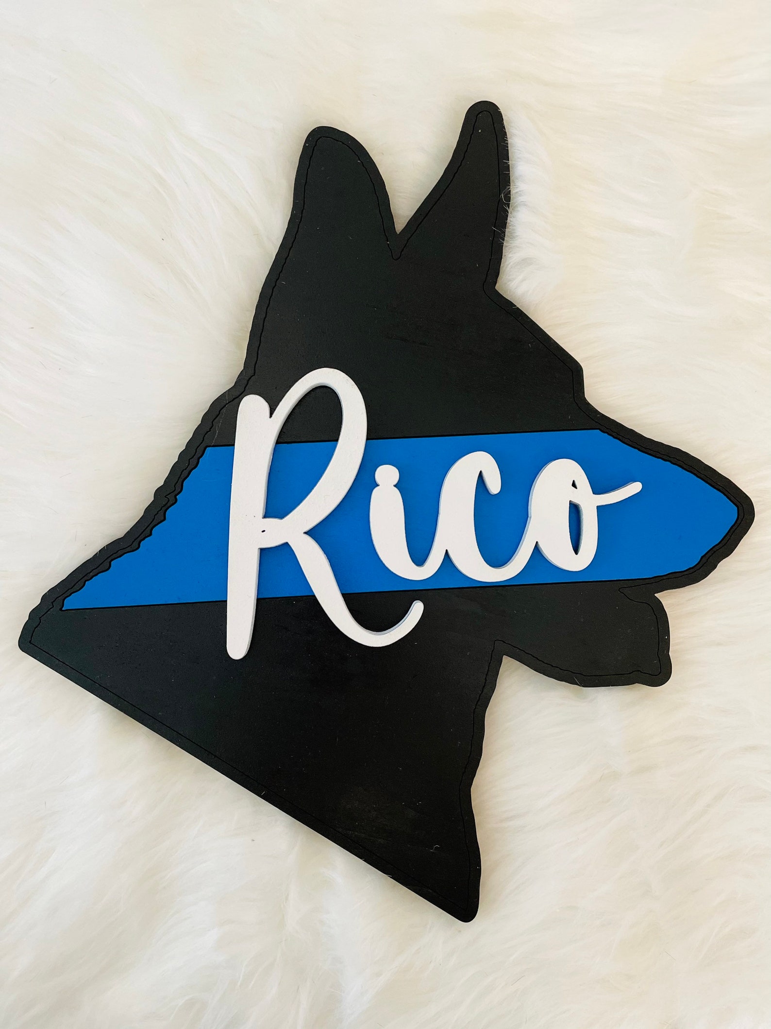 Police K9 Wooden Sign, Thin Blue Line K9 Sign, Law Enforcement Decor ...