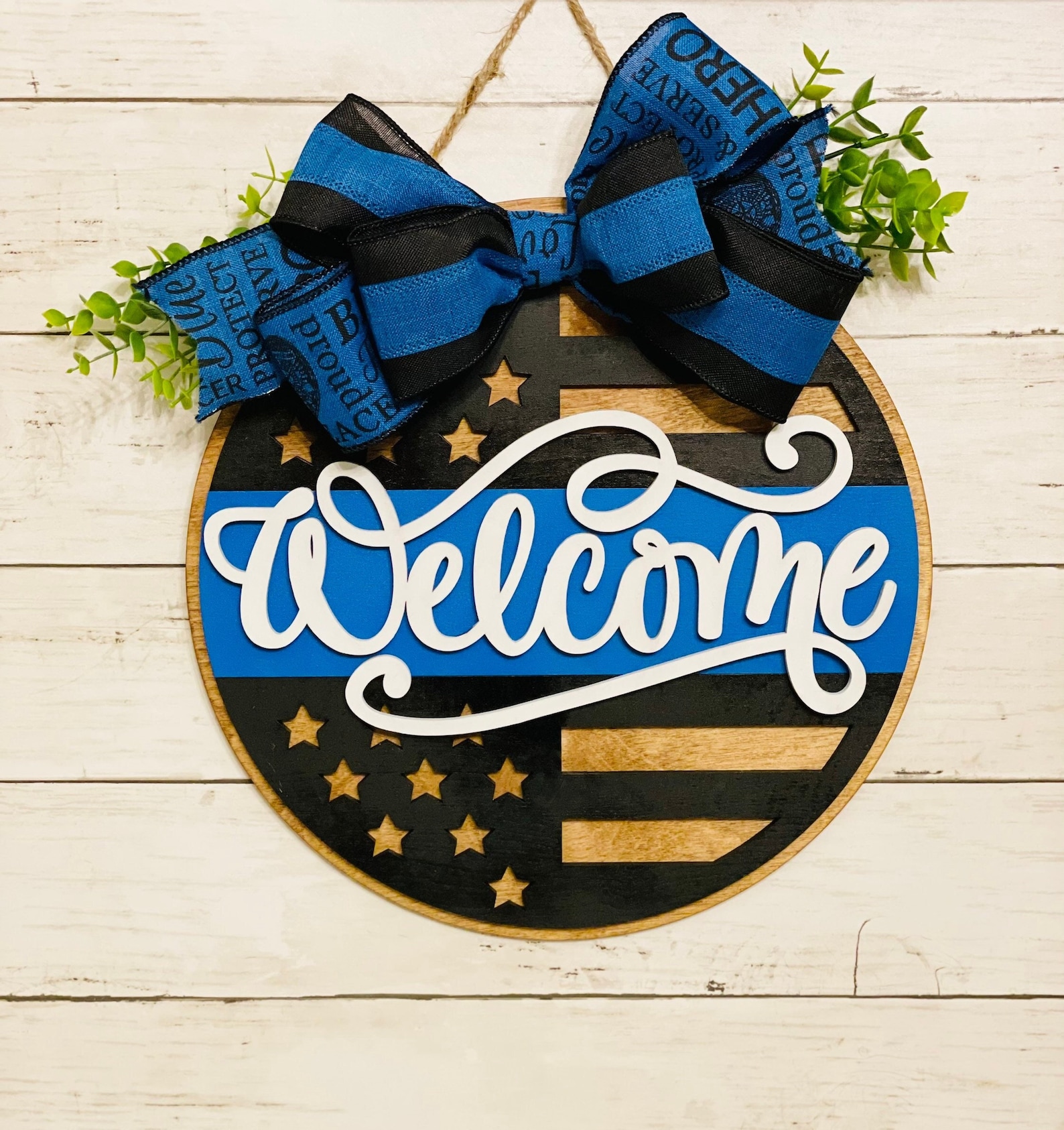 Police Door Hanger Law Enforcement Appreciation Gift Blue - Etsy