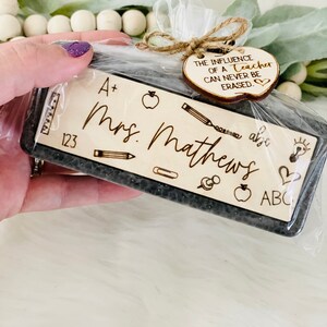 Teacher Eraser, Teacher Appreciation Gift, Personalized Teacher Gift ...