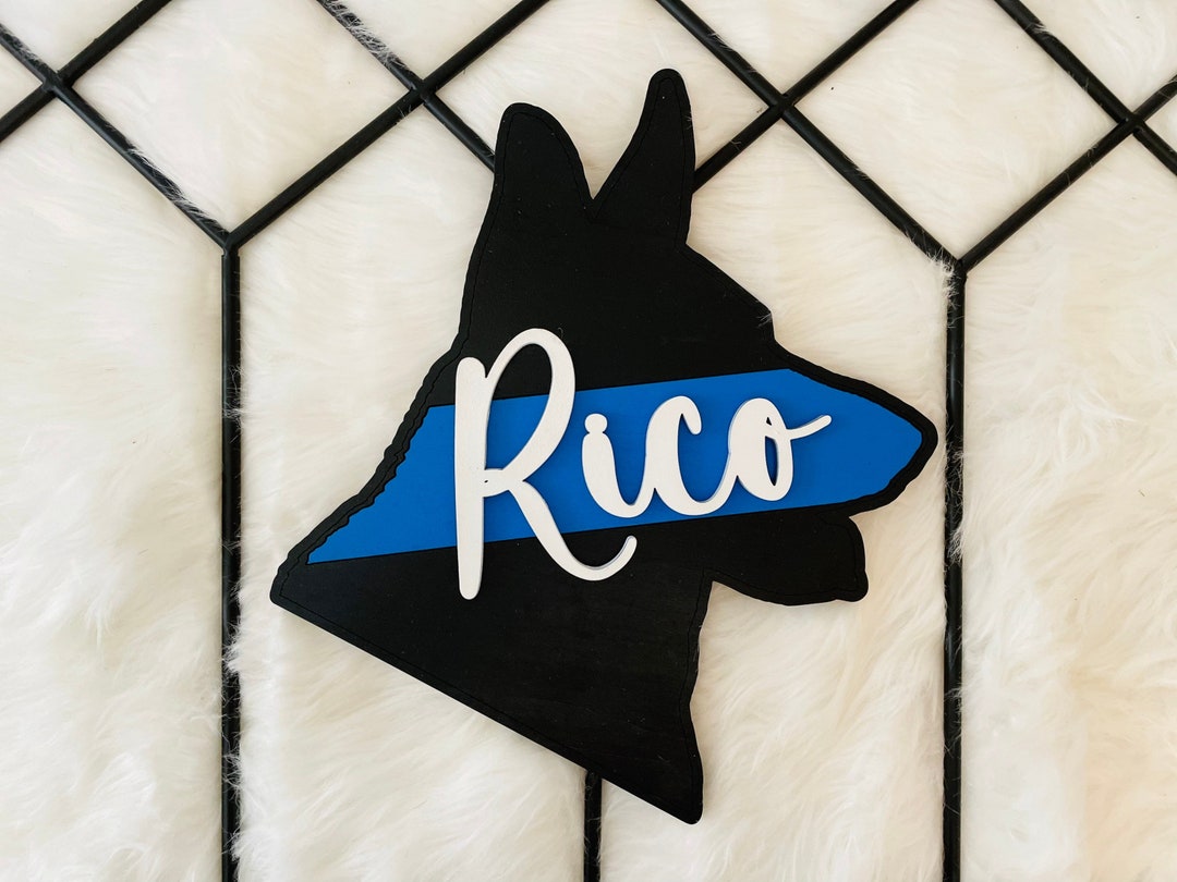 Police K9 Wooden Sign, Thin Blue Line K9 Sign, Law Enforcement Decor ...