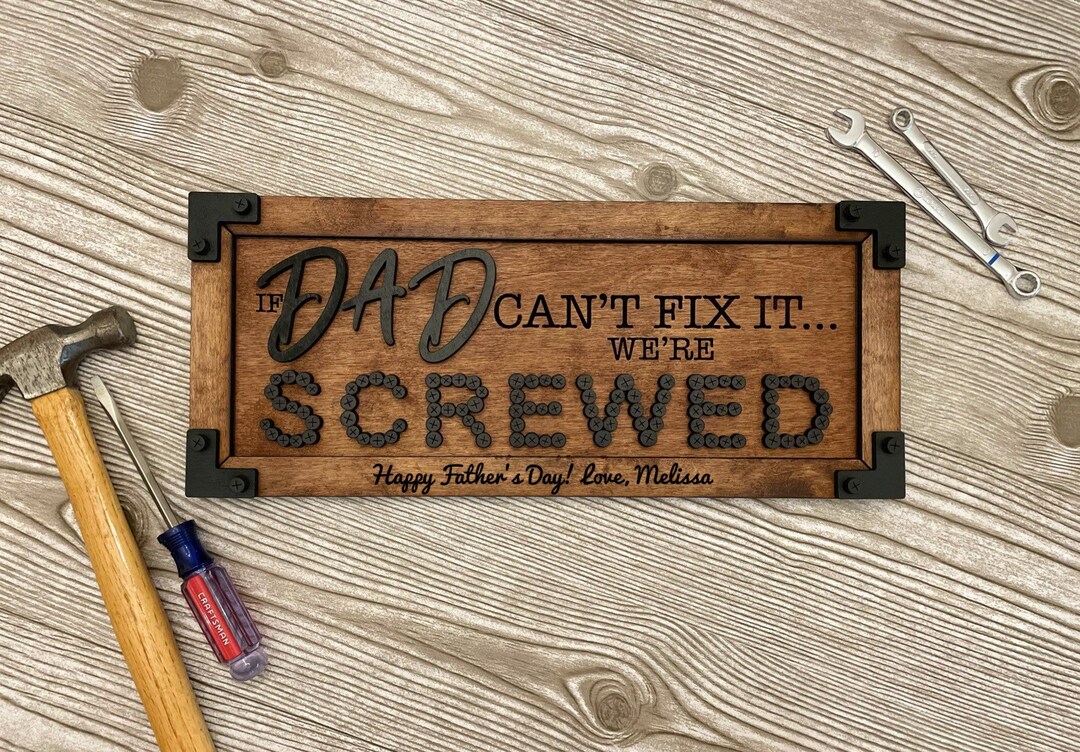 If Dad Can't Fix It Father's Gift, Personalized Gift for Dad, Fathers ...