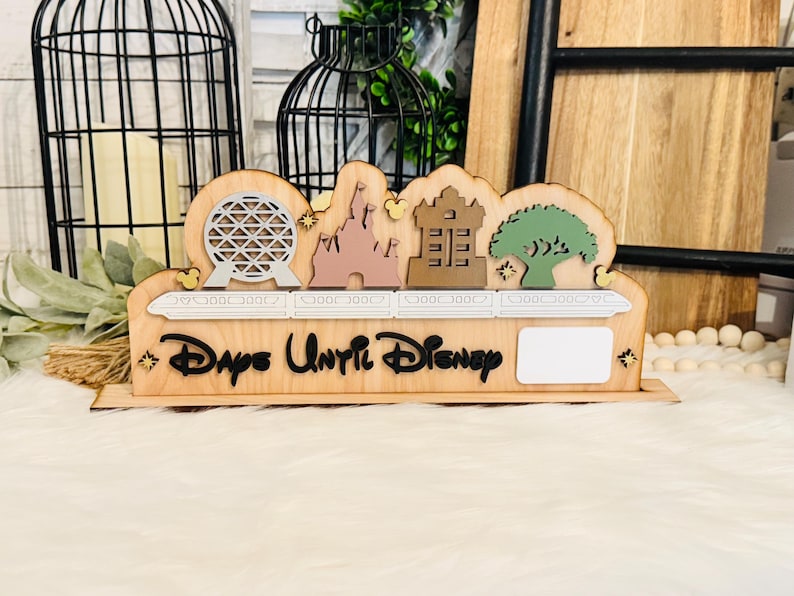 Disney Park Icon Countdown, Dry Erase Board, Family Vacation Countdown ...
