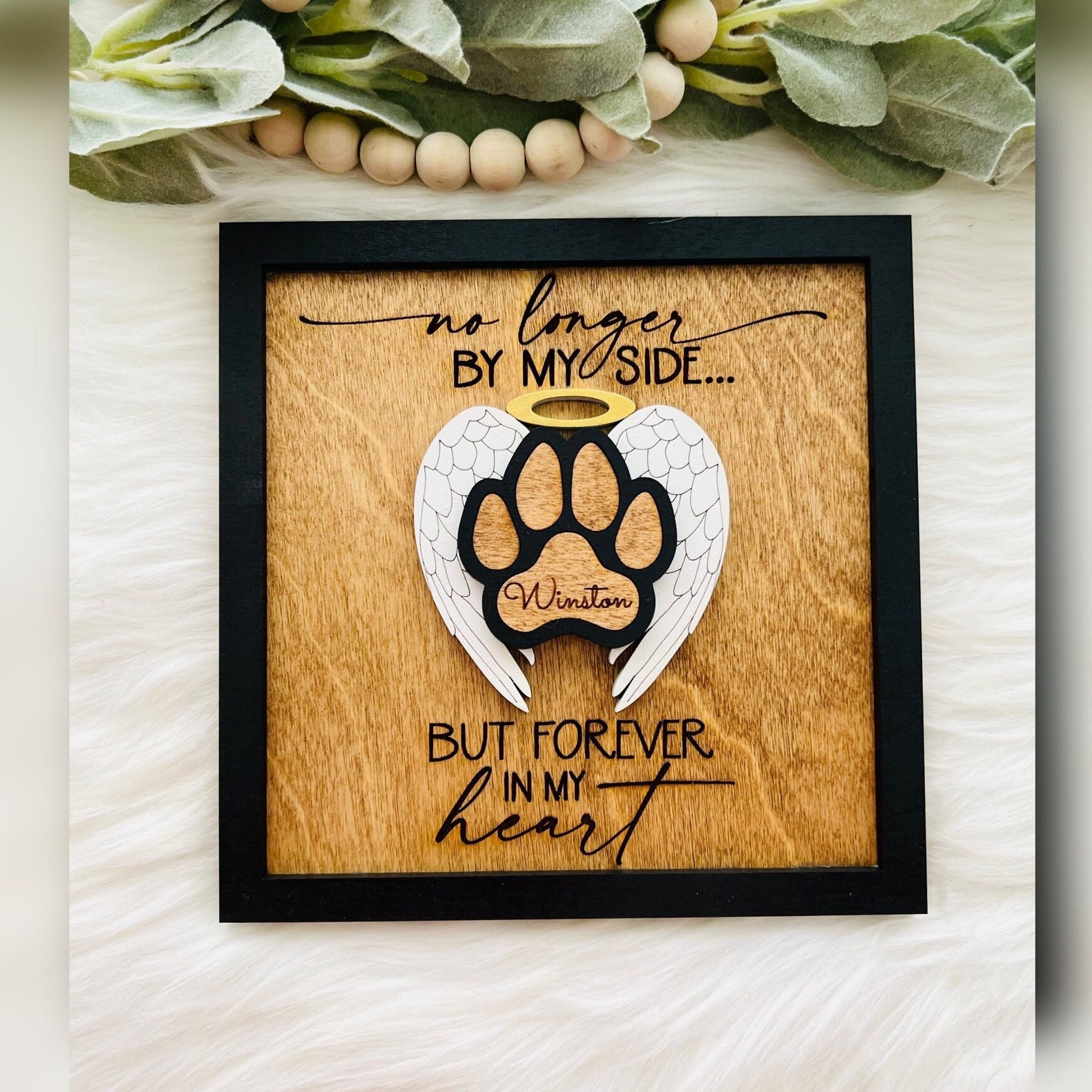 Pet Memorial Gift, Personalized Dog Memorial Sign, Custom Pet Loss ...