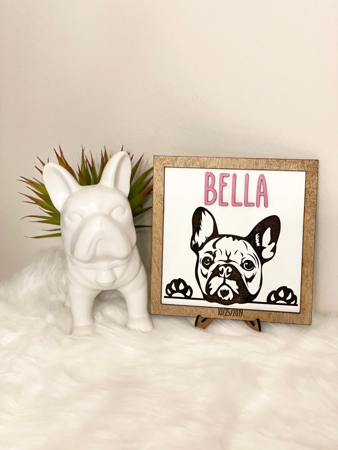 Custom French Bulldog Sign, Frenchie Personalized Sign, Gifts for Pets ...